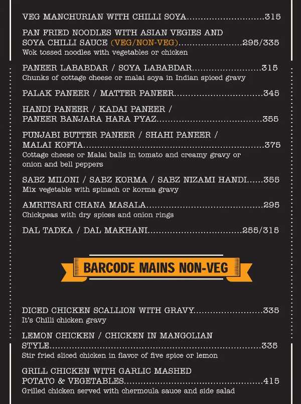 Barcode Restaurant in Sector 9 Dwarka, Delhi - MyDwarka.in
