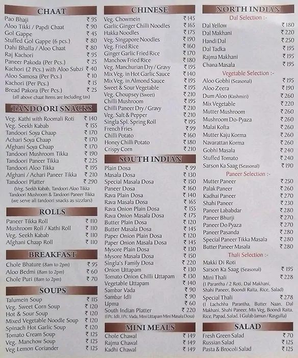 Singla's Restaurant in Sector 9 Dwarka, Delhi - MyDwarka.in